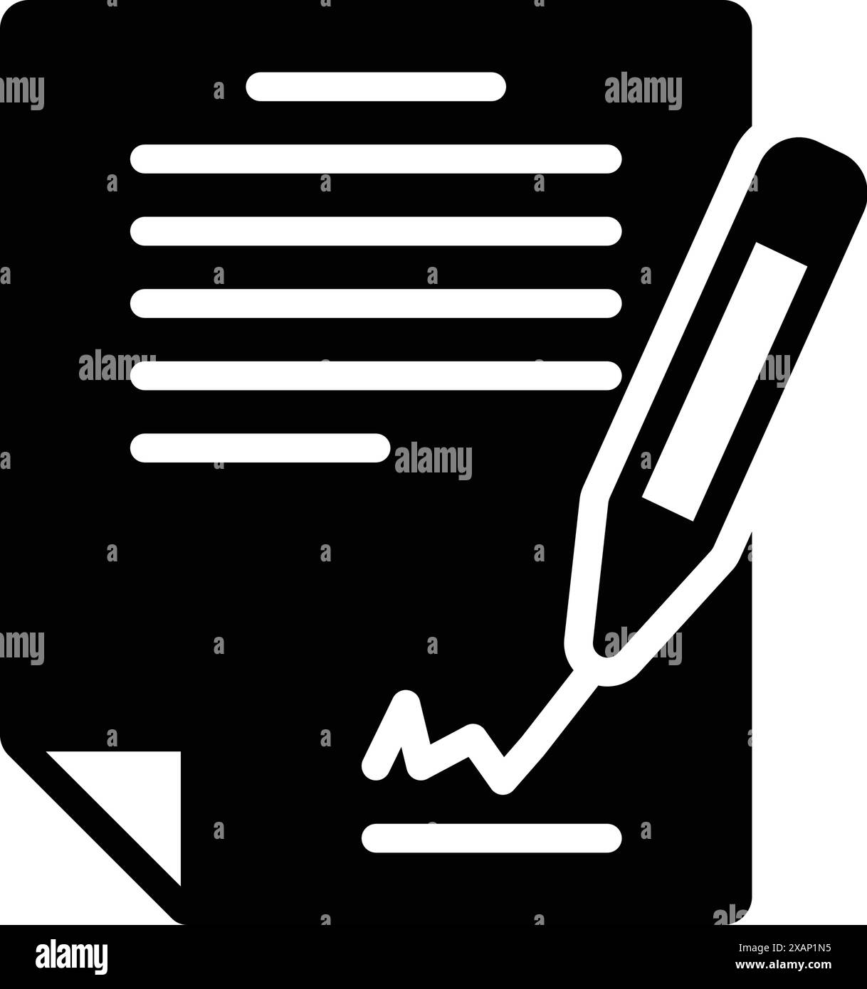 Icon for signing the contract,agreement Stock Vector Image & Art - Alamy