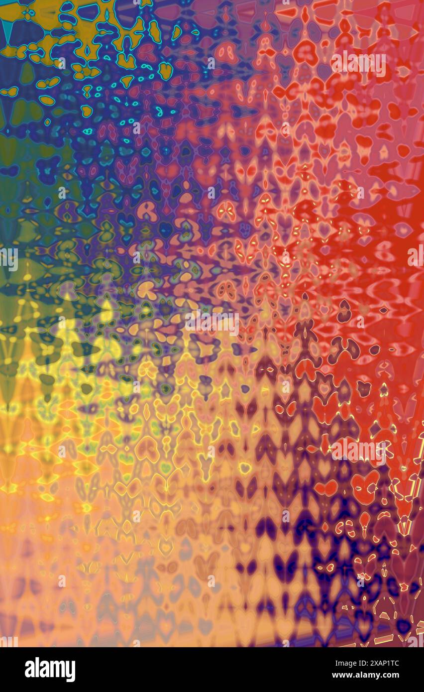 Vibrant abstract background featuring a mix of blue, green, yellow, and ...