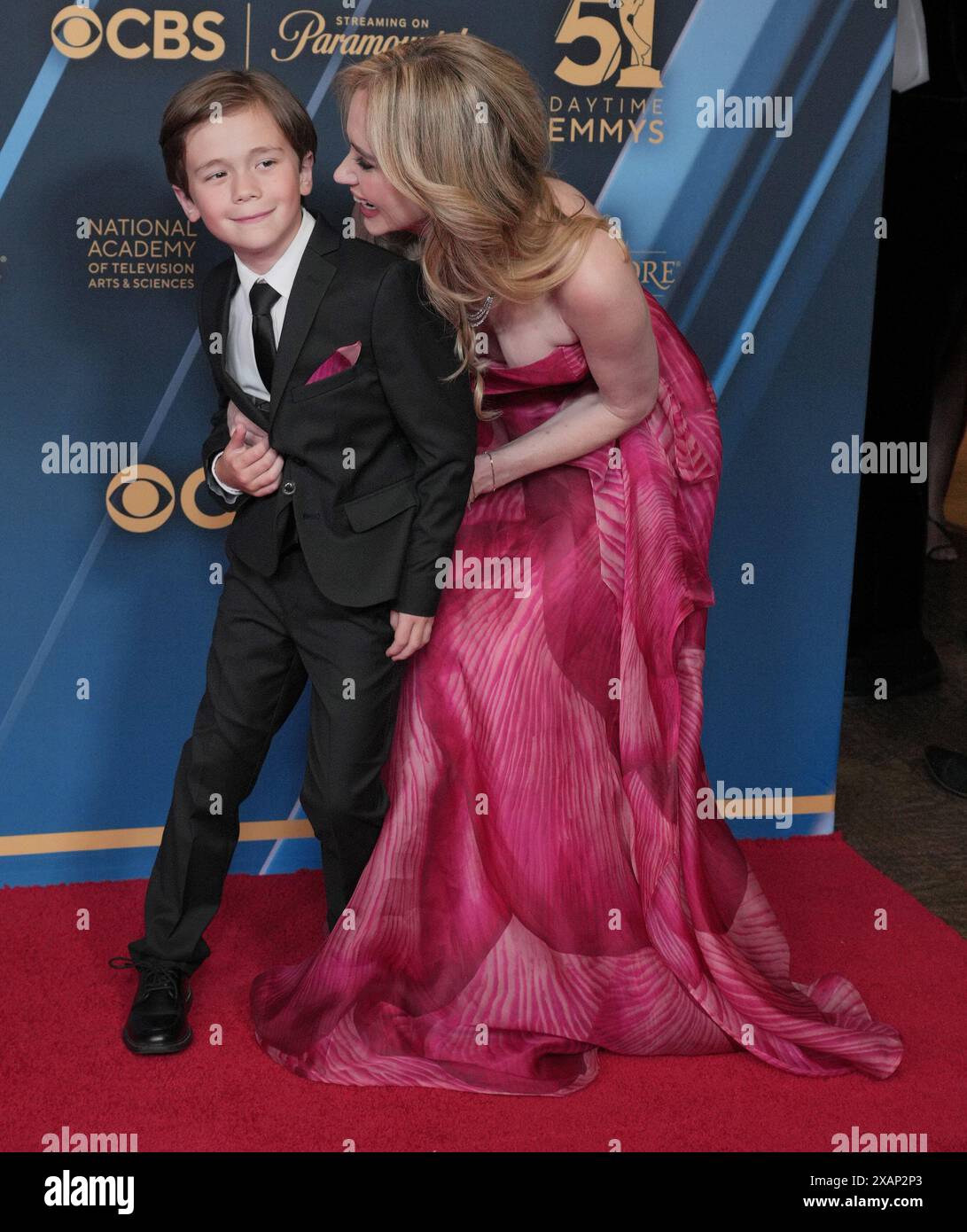 Los Angeles, USA. 07th June, 2024. (R-L) Ashley Jones and Son Hayden ...