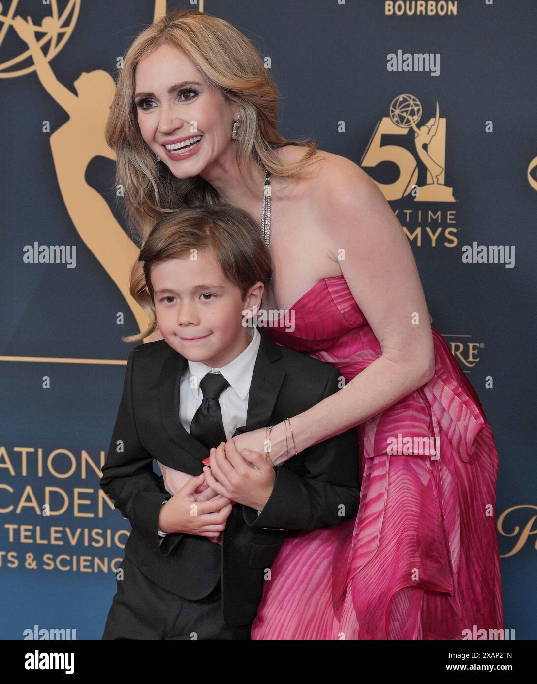 Los Angeles, USA. 07th June, 2024. (R-L) Ashley Jones and Son Hayden ...