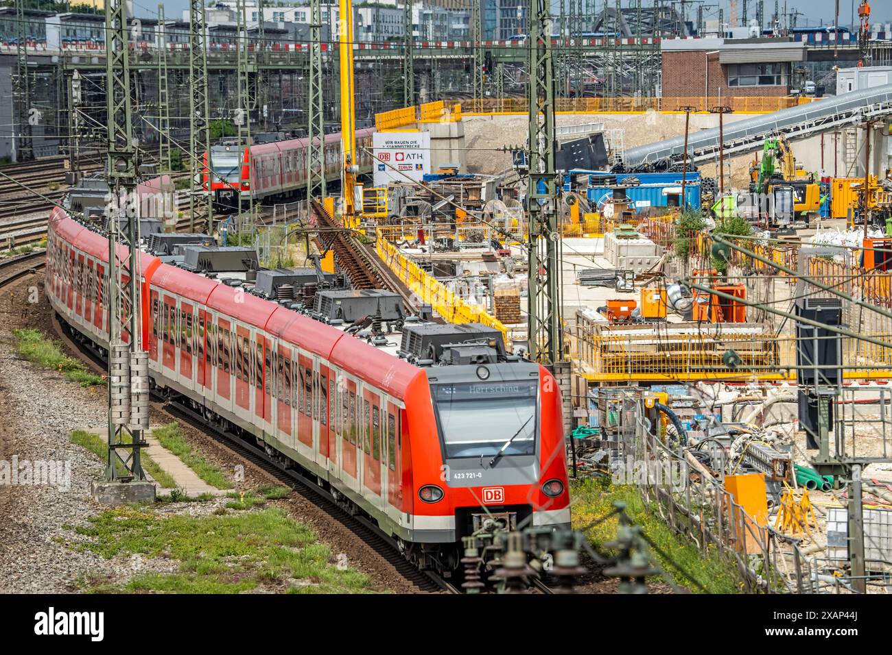 Zweite Stammstrecke, Baustelle an der Donnersbergerbrücke, S-Bahn ...
