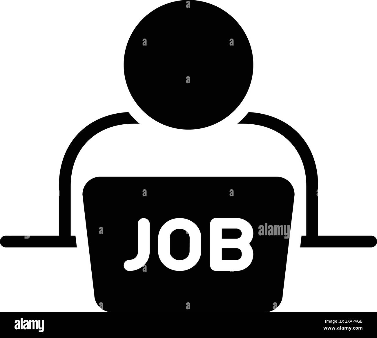 Job vacancy icon Black and White Stock Photos & Images - Alamy