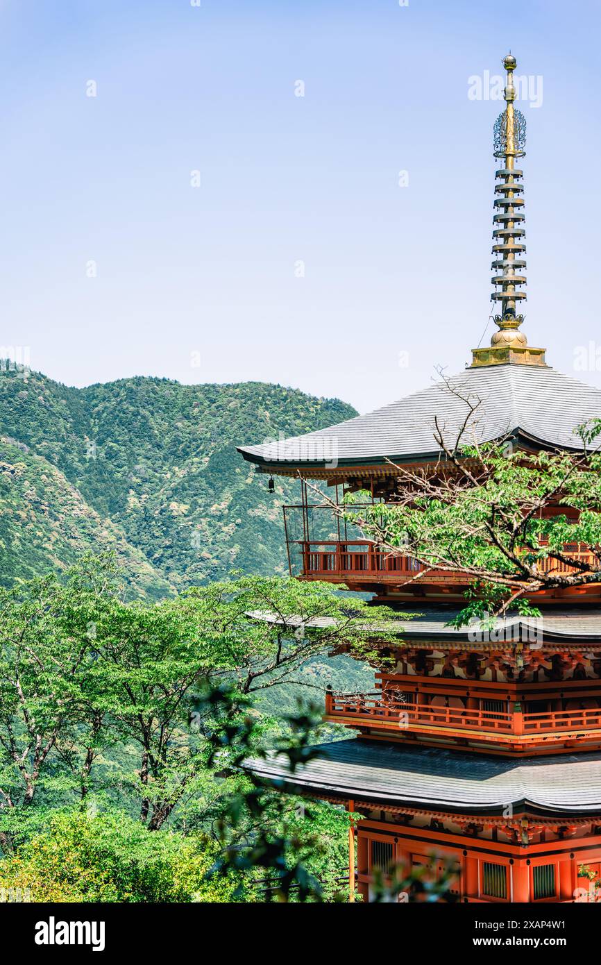 View with Seiganto ji Temple Sanjuno to 3 Storied Pagoda in ...