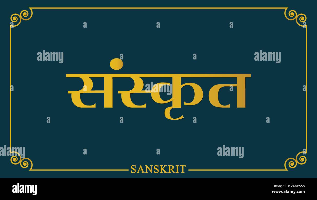 Sanskrit language with classical background. Sanskrit is the sacred ...