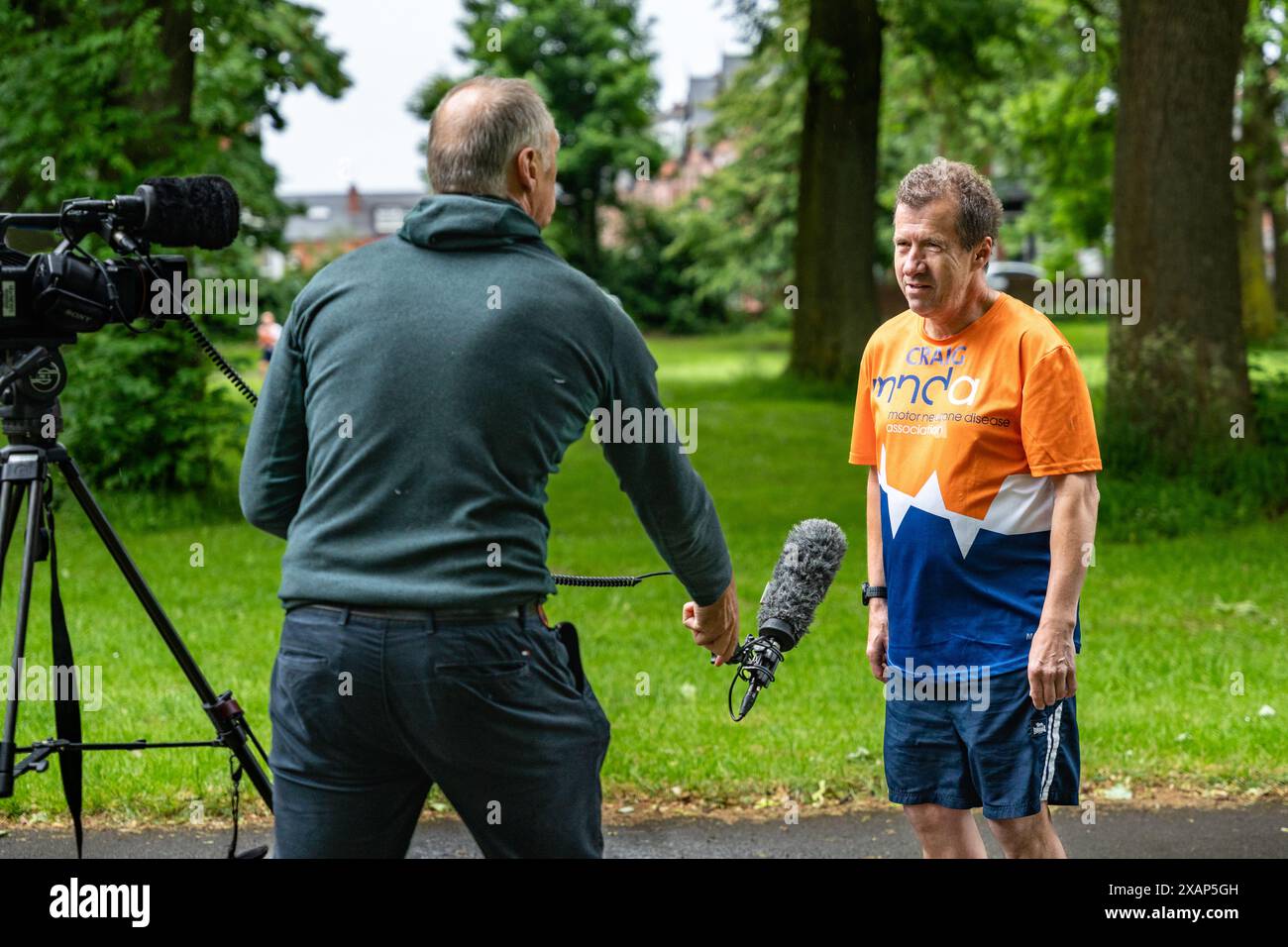 Leeds, UK. 8th June 2024. Cross Flatts parkrun. Park runner’s from ...