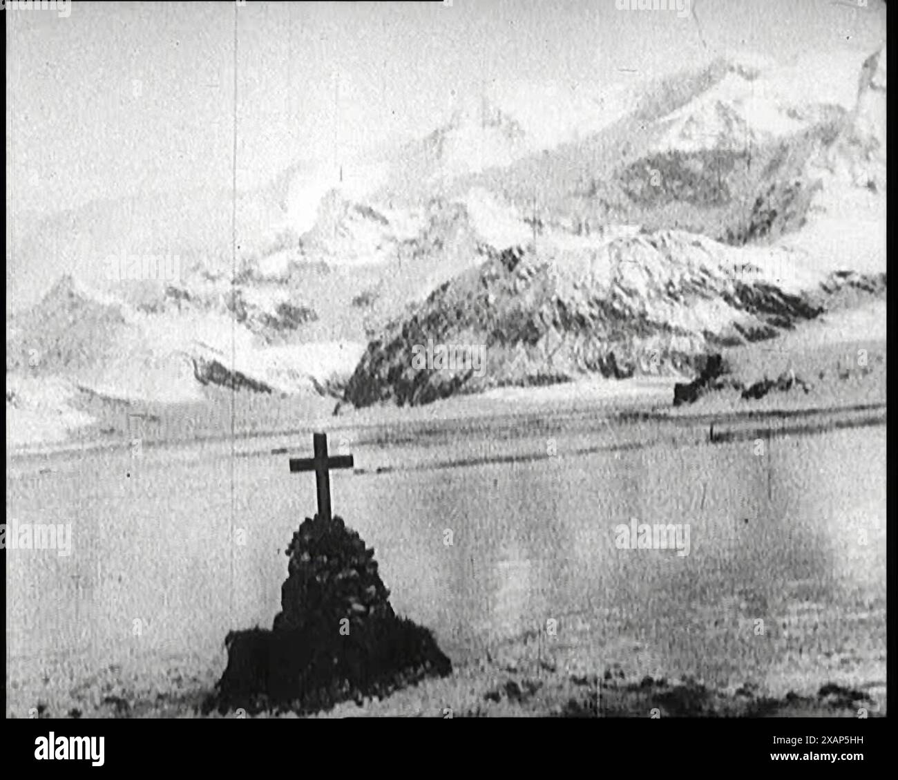 Sir Ernest Shackleton's Grave, Marked with a Cross, on South Georgia ...