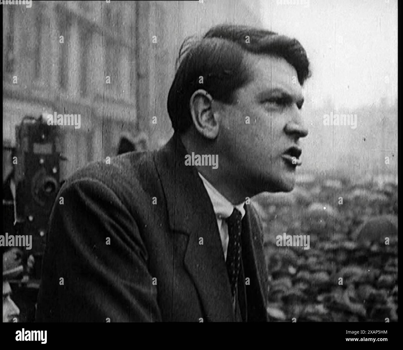 Irish Chairman of the Provisional Government Michael Collins Giving a ...