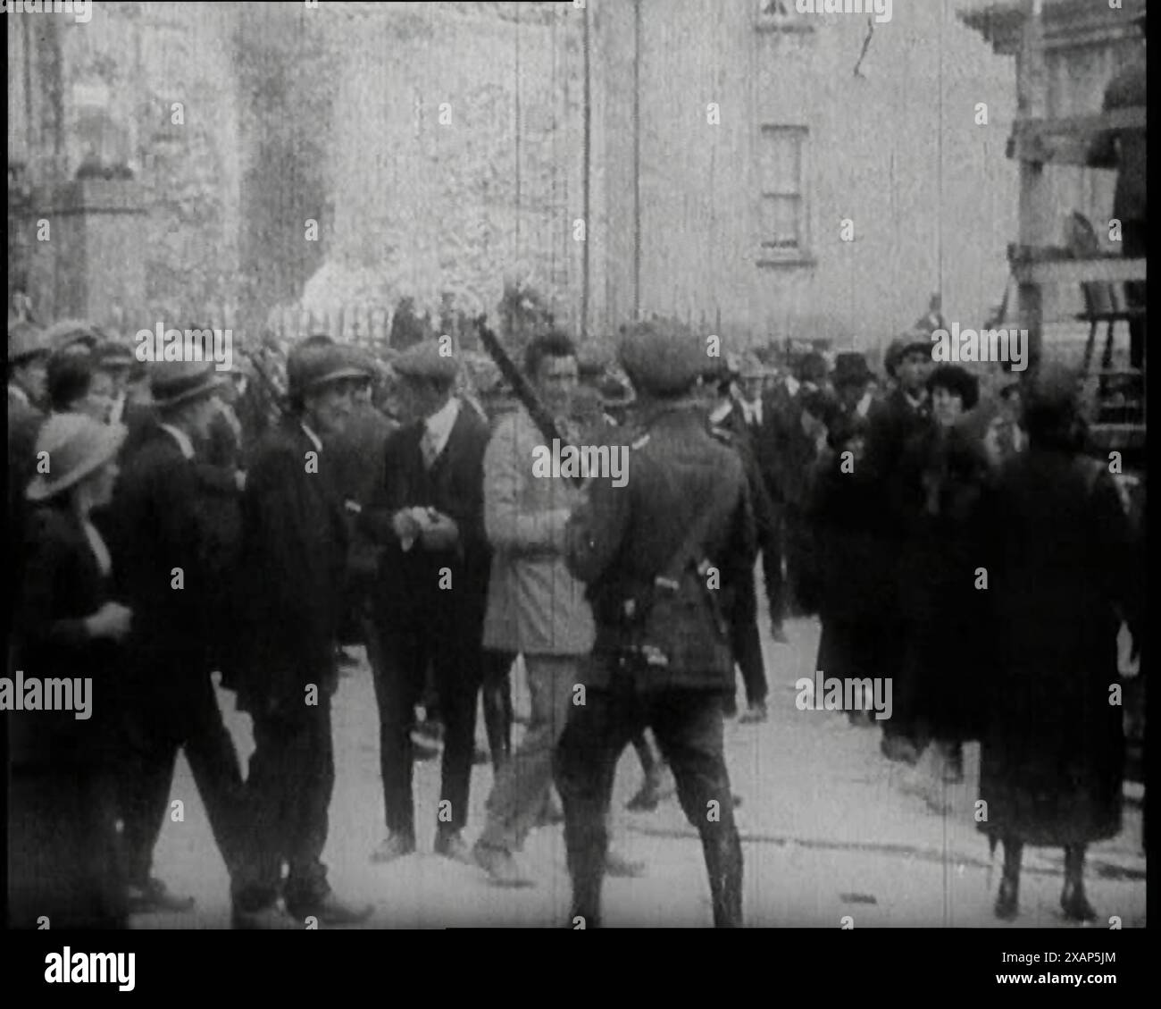 Soldiers Breaking up Fights and Crowds at a Speech by Eamon De Valera ...
