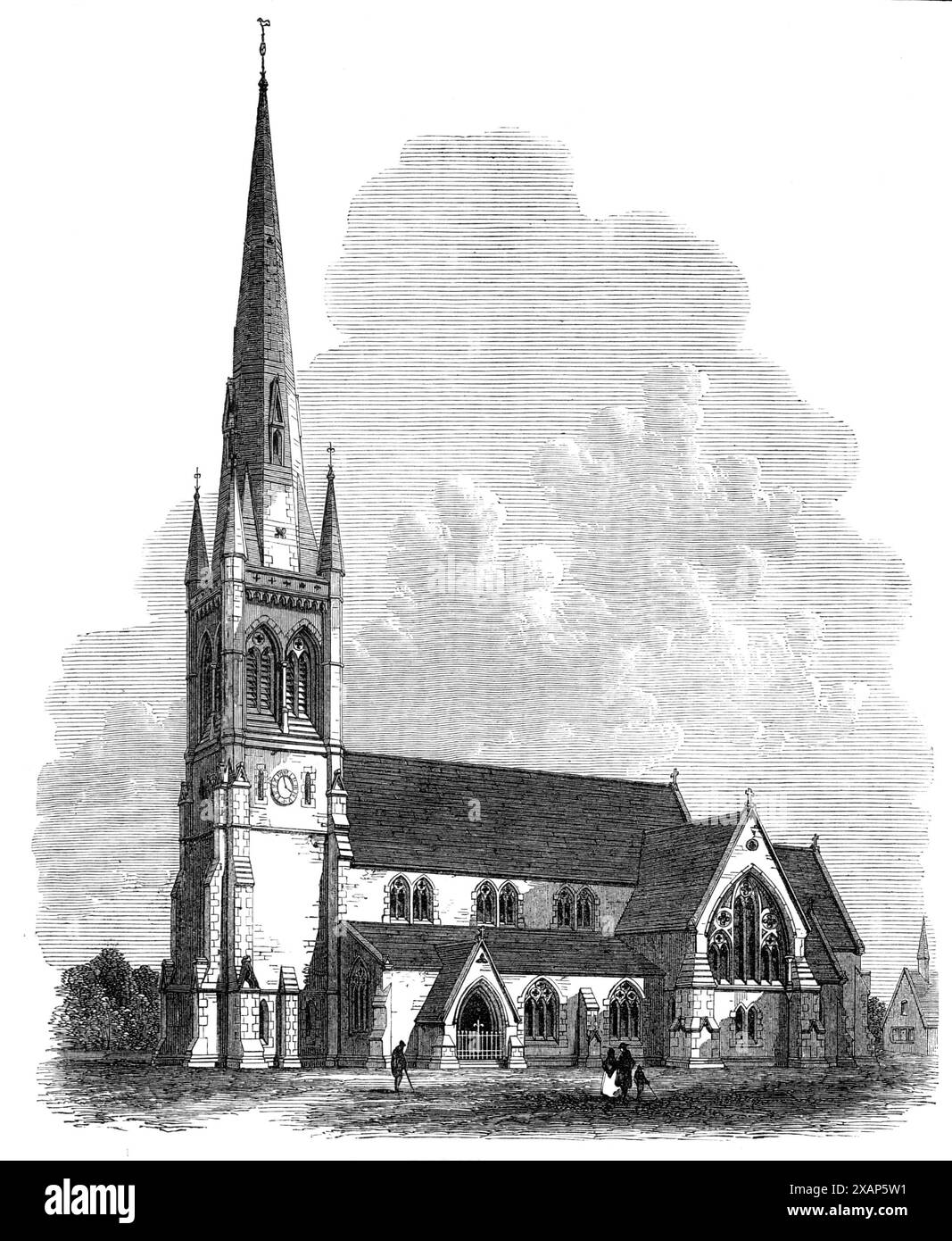 All Saints' Church, Sheffield, 1869. 'Our Engraving gives a view of All ...