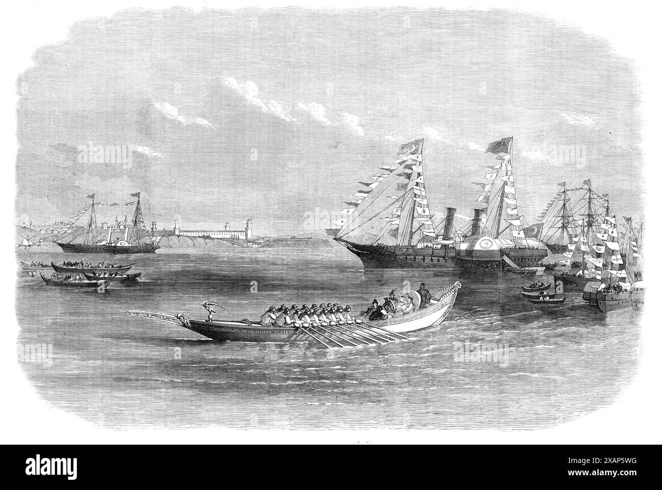 Arrival of the Prince and Princess of Wales at Constantinople, 1869 ...