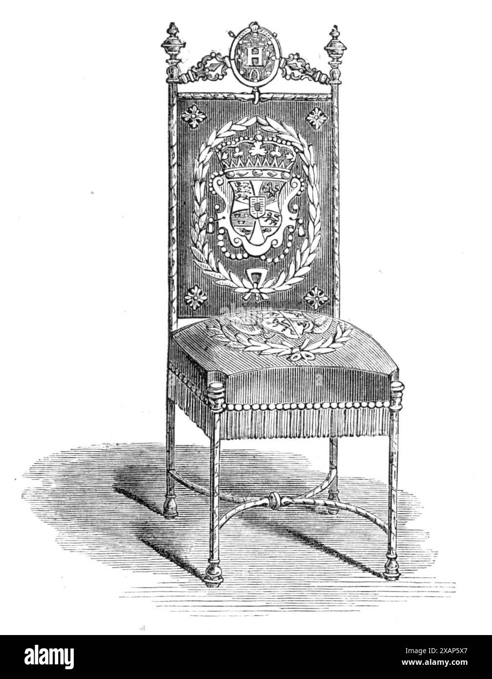 Queen Anne Chair Drawing George I Balloon Seat Side Chair, 18th