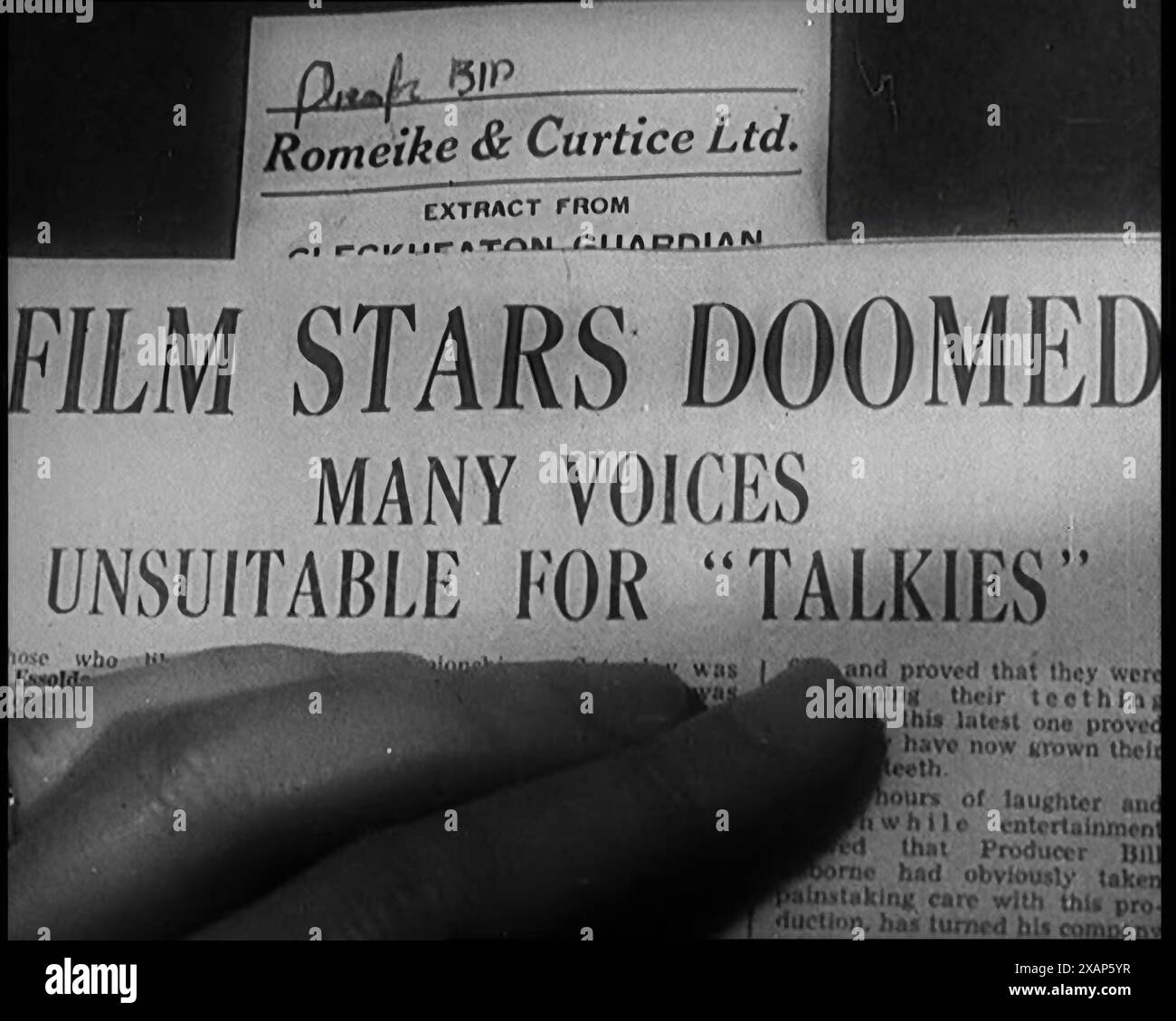 1920s newspaper headlines hi-res stock photography and images - Alamy