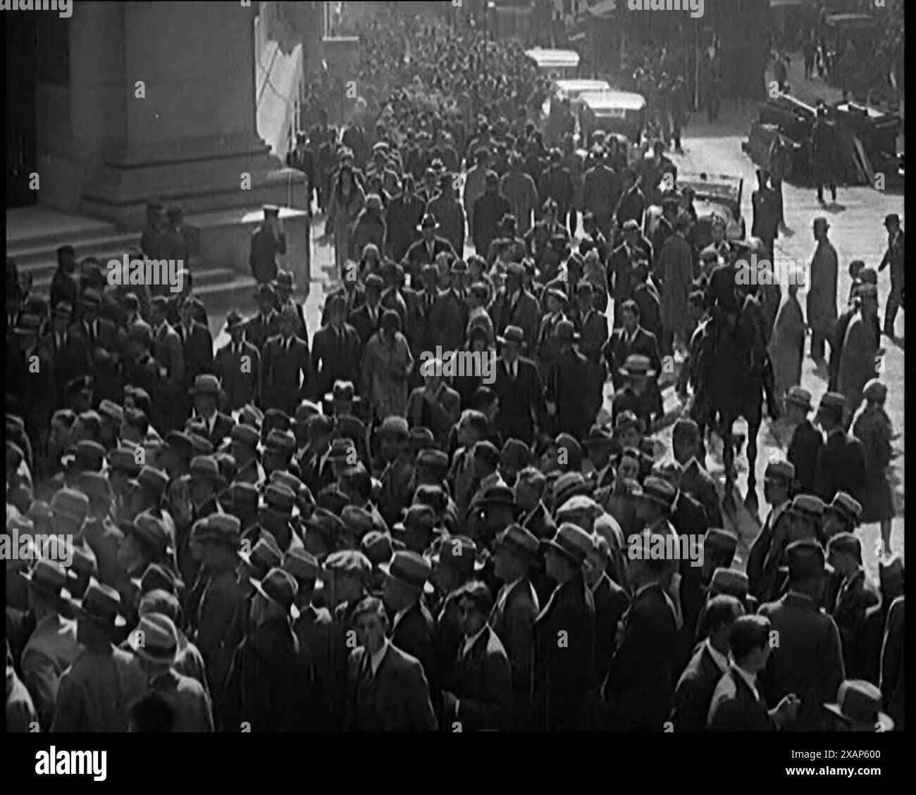 Unemployed People Gathering on the Streets , 1929. 'The recession ...