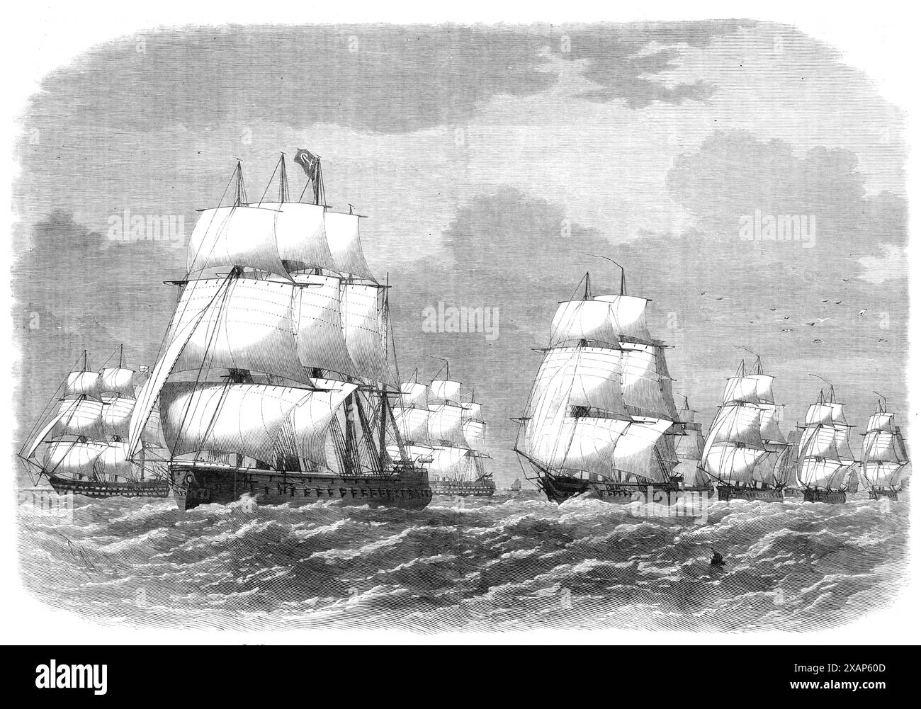 Cruise of the Naval Reserve: the squadron making for the rendezvous off ...