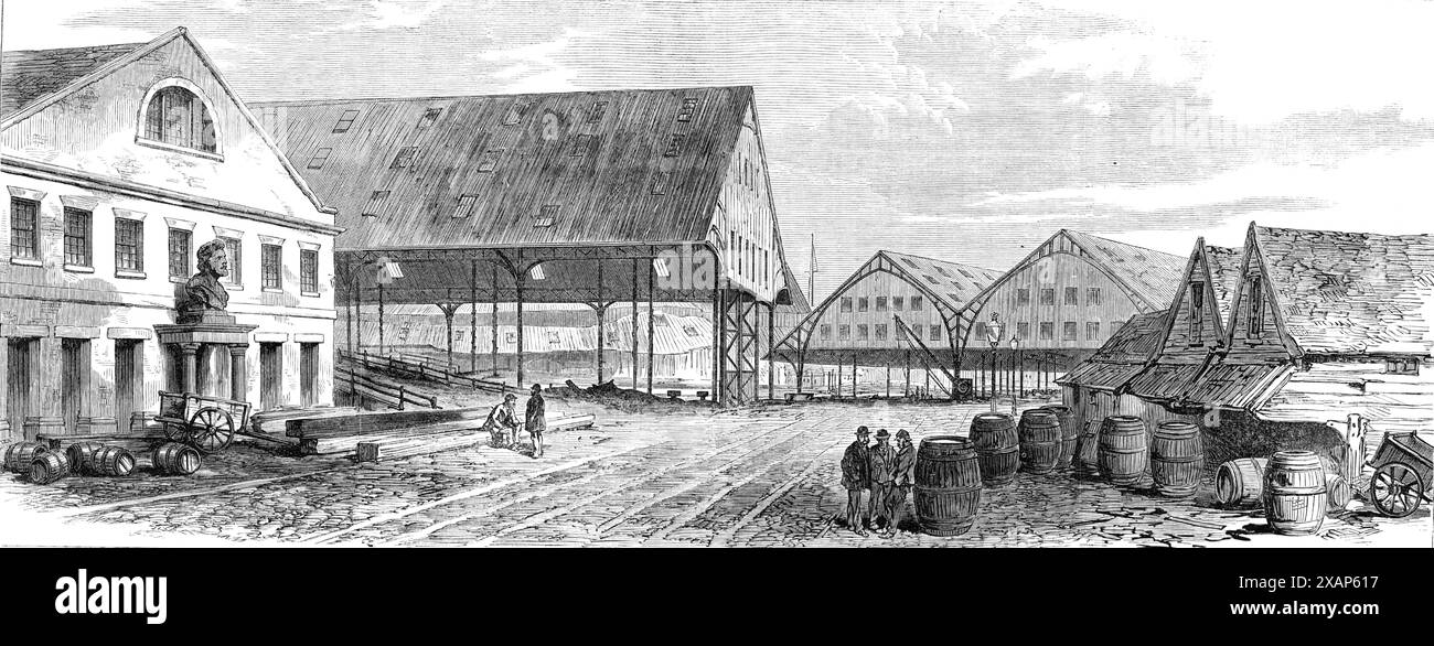 Deptford Dockyard, [London], 1869. The closure of the dockyard was ...