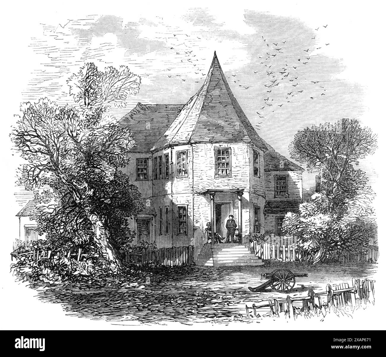 Head-quarters of officers and sailors at Morant Bay, Jamaica, 1865 ...