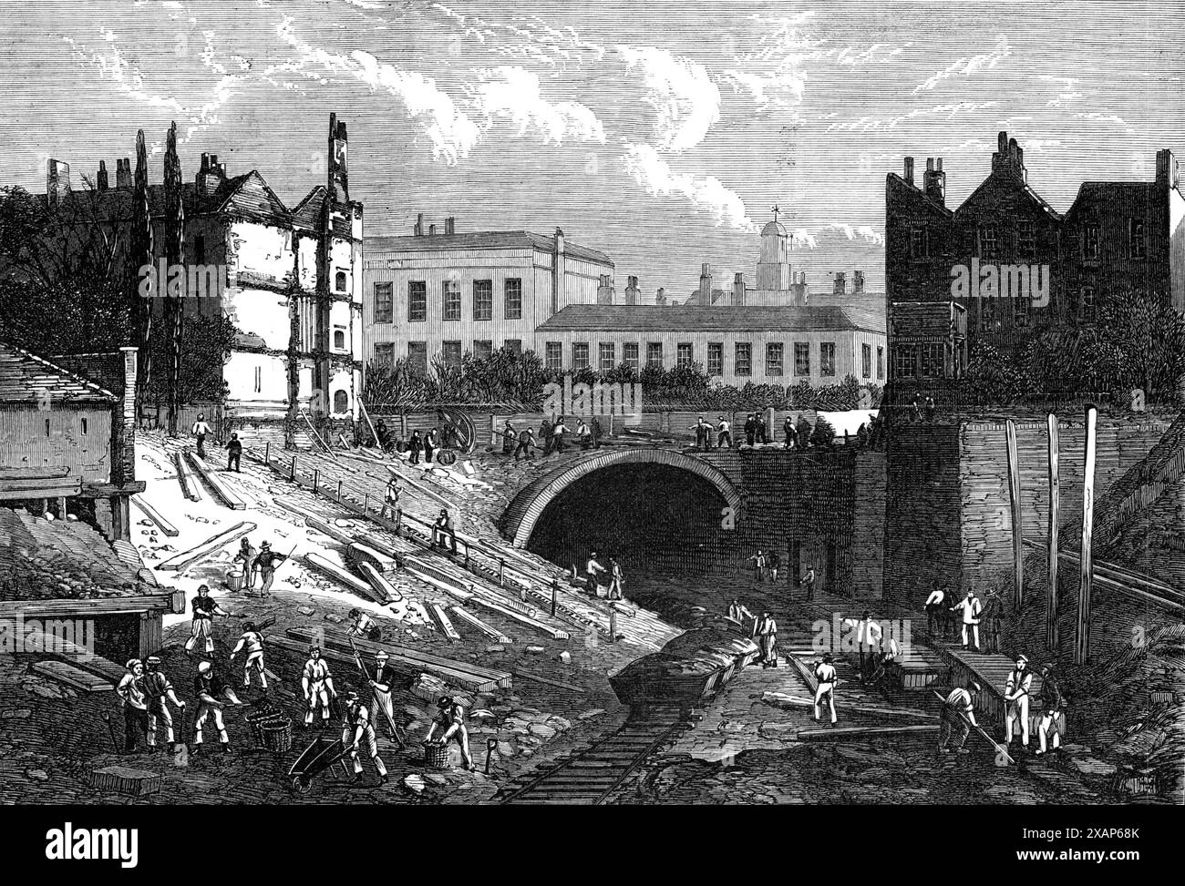 Junction of the St. John's Wood and Metropolitan Railways at Baker ...