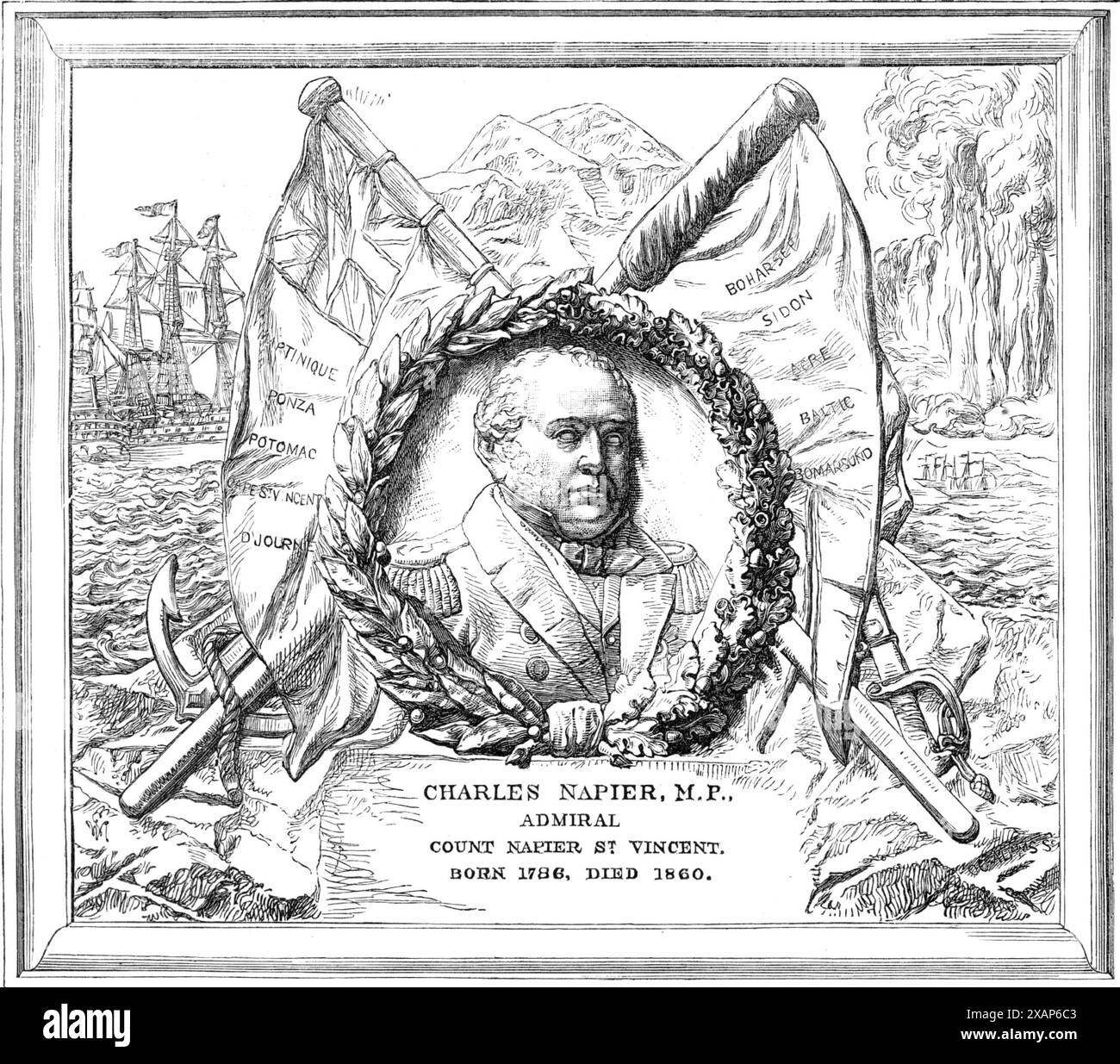 Monument of Admiral Sir Charles Napier in St. Paul's Cathedral, 1869 ...