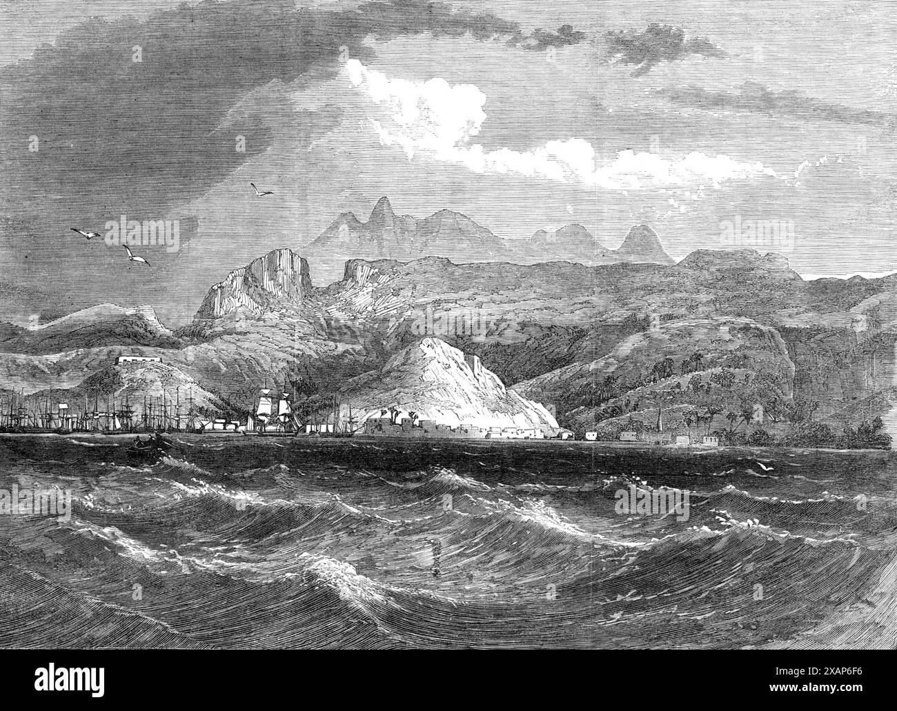 Port Louis, Mauritius, 1868. 'The tremendous hurricane which visited ...