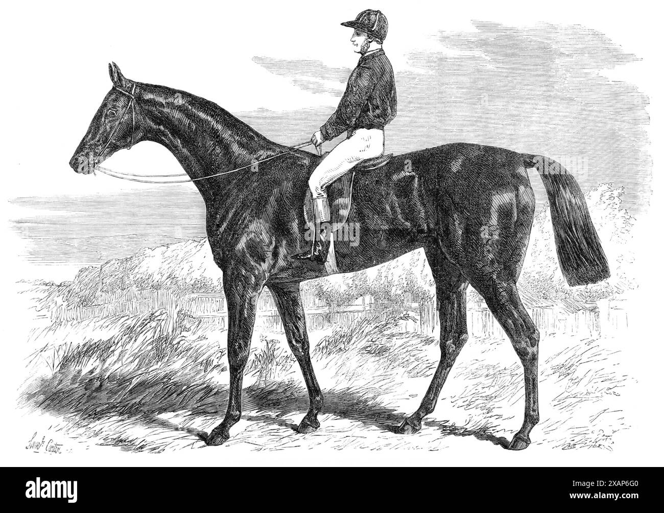Pretender, winner of the Derby, 1869. Ridden by John Osborne. 'This son ...