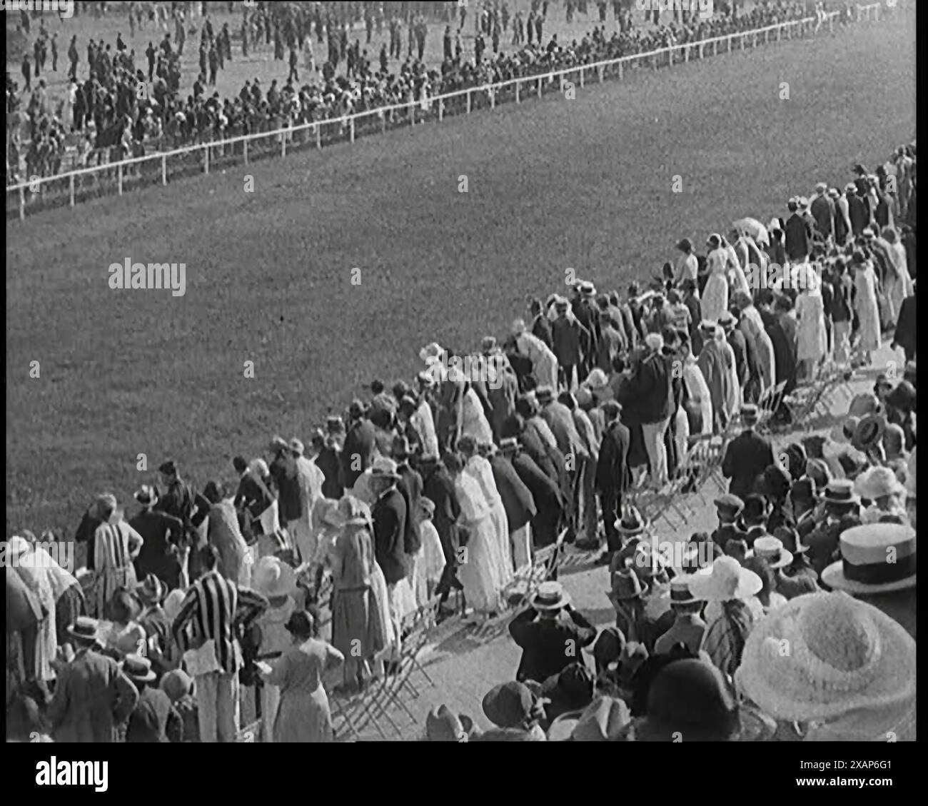 A Large Crowd of Civilians Watching a Horse Race, 1920s. From "Time to ...