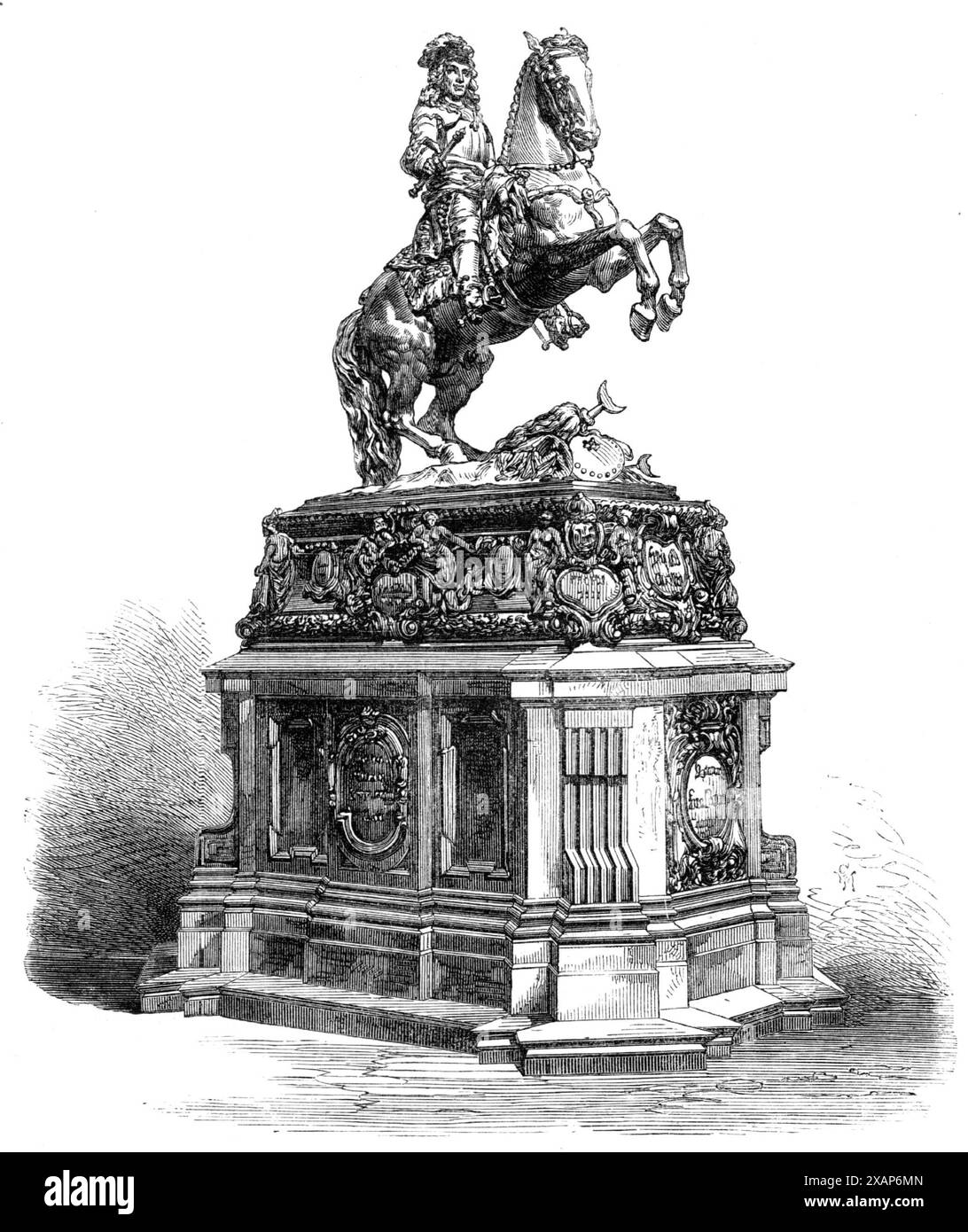 Statue of Prince Eugène at Vienna, 1865. 'The inhabitants of the ...