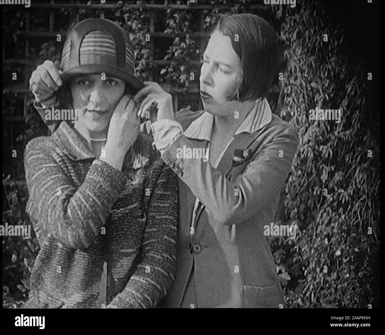 British Artists Norah Blaney and Gwen Farrah Posing for the Camera ...