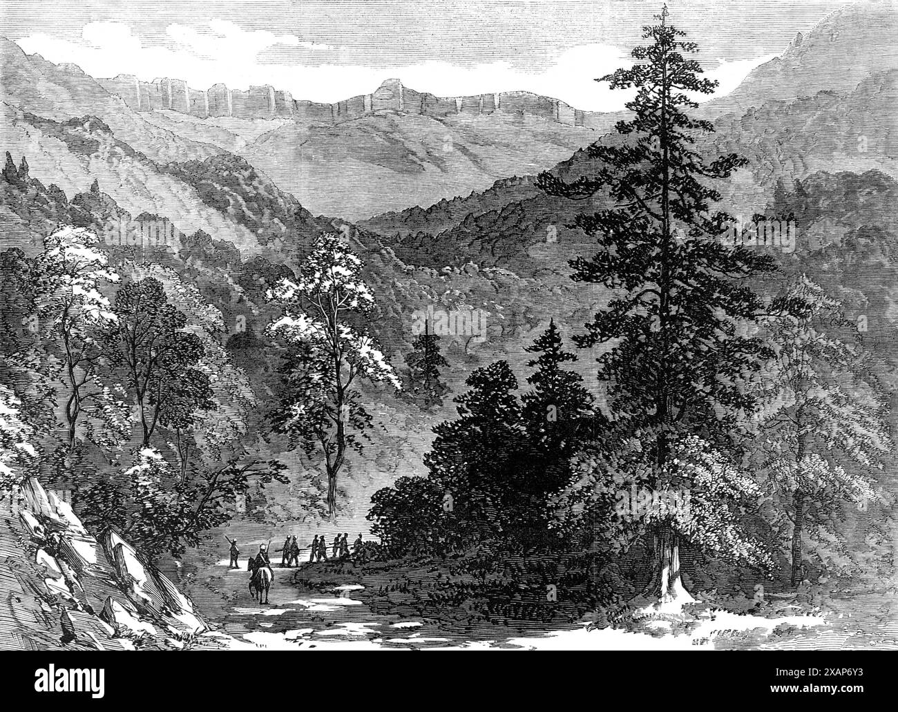 The Abyssinian Expedition: approach to the Abyssinian table-land, from ...