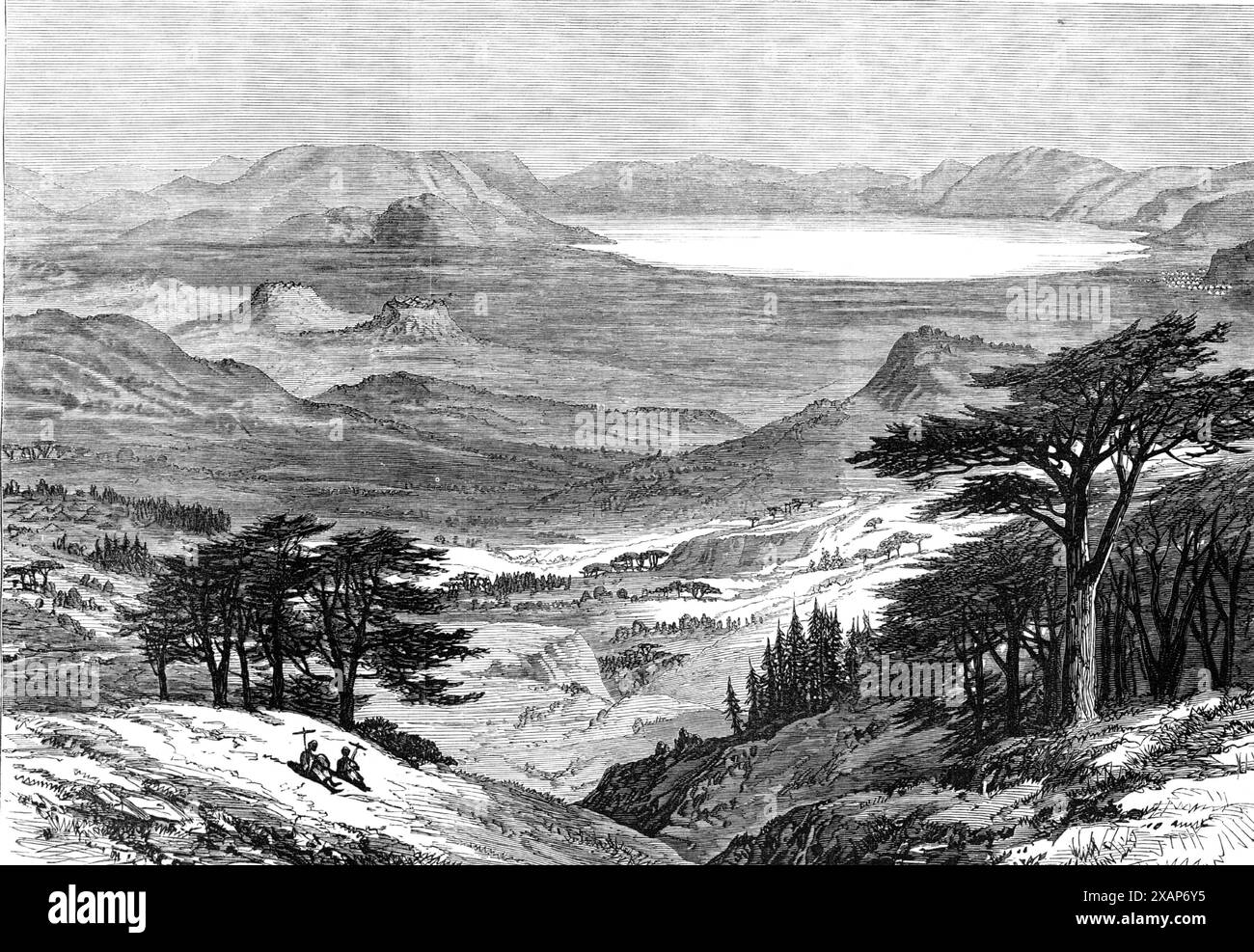 The British Expedition to Abyssinia: Lake Ashangi from the Antalo Road ...