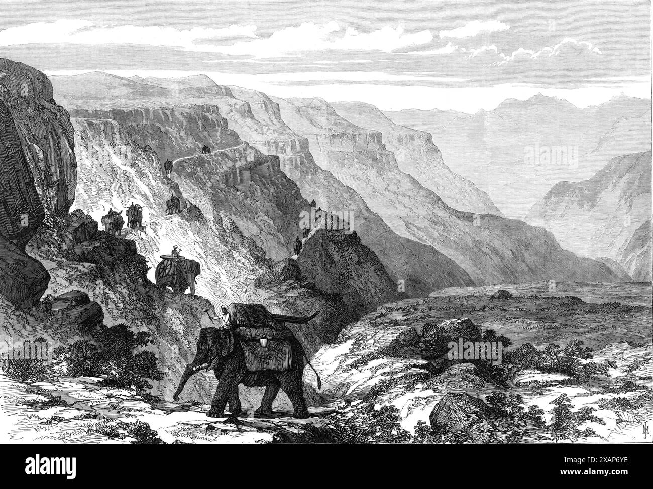 The British Expedition to Abyssinia: Major Murray's Armstrong guns ...