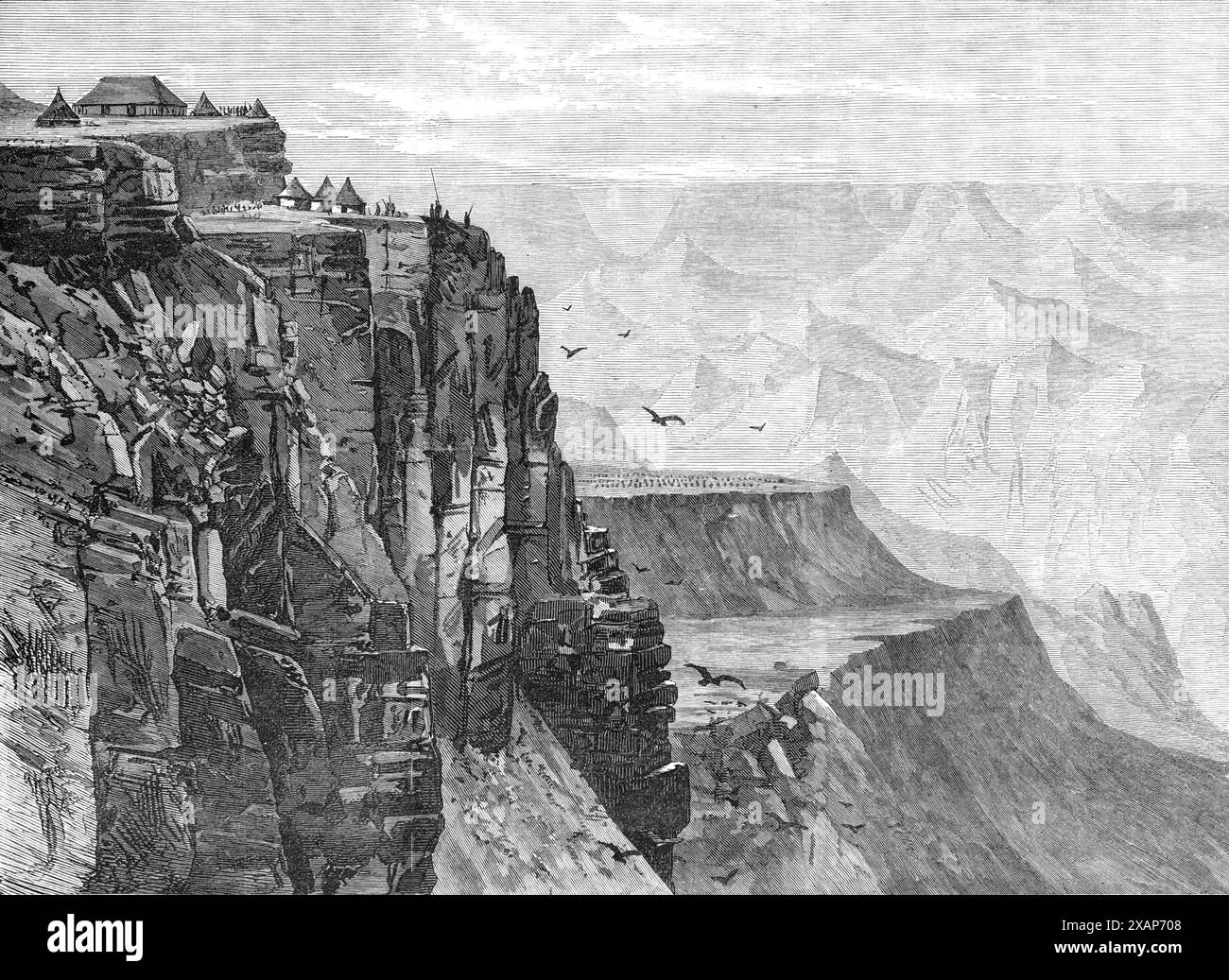 The Abyssinian Expedition: view from a point near the King's House ...