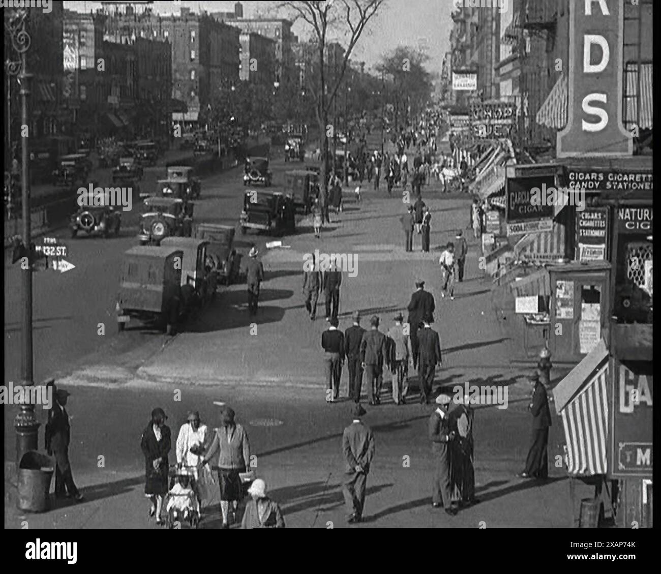 American Civilians Walking on the Pavement on the Streets , 1930s. From ...