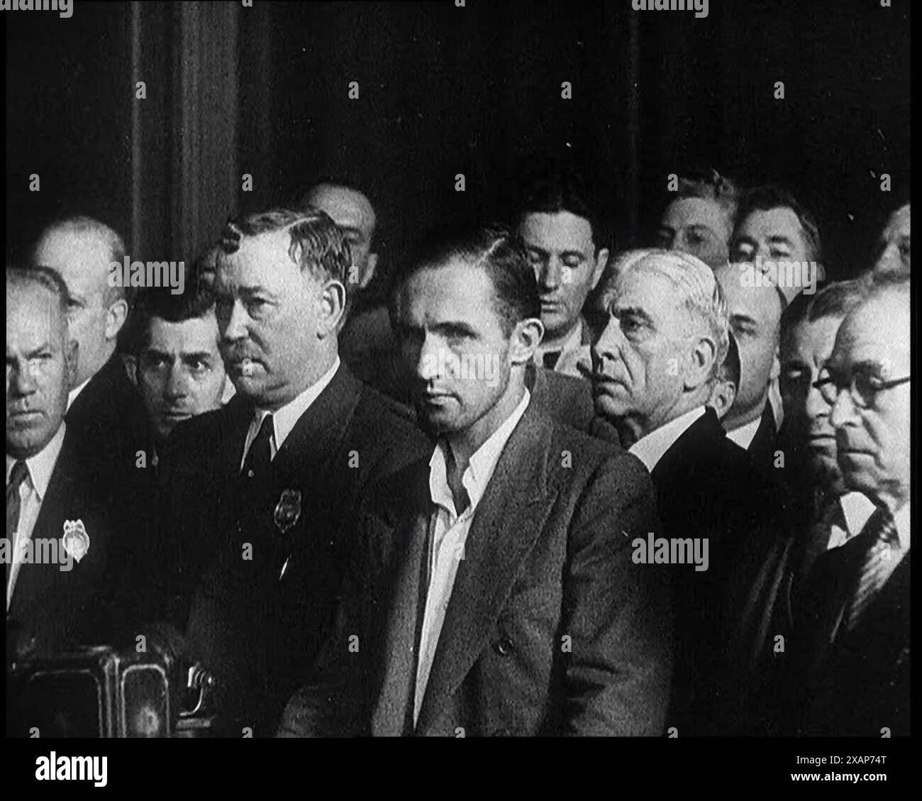 Bruno Richard Hauptmann Entering a Court Room for a Bail Hearing in ...