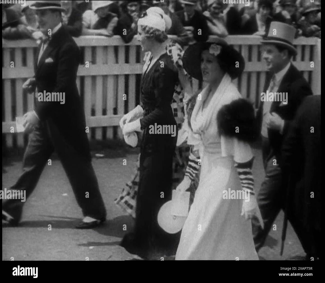 Well Dressed Men and Women at a Race Meeting, 1933. From "Time To ...