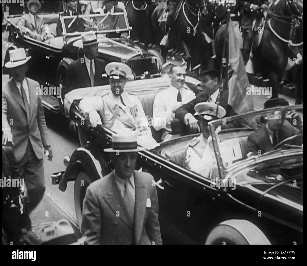 Italo Balbo Sitting in a Car With Others, 1933. 'A great Armada of ...