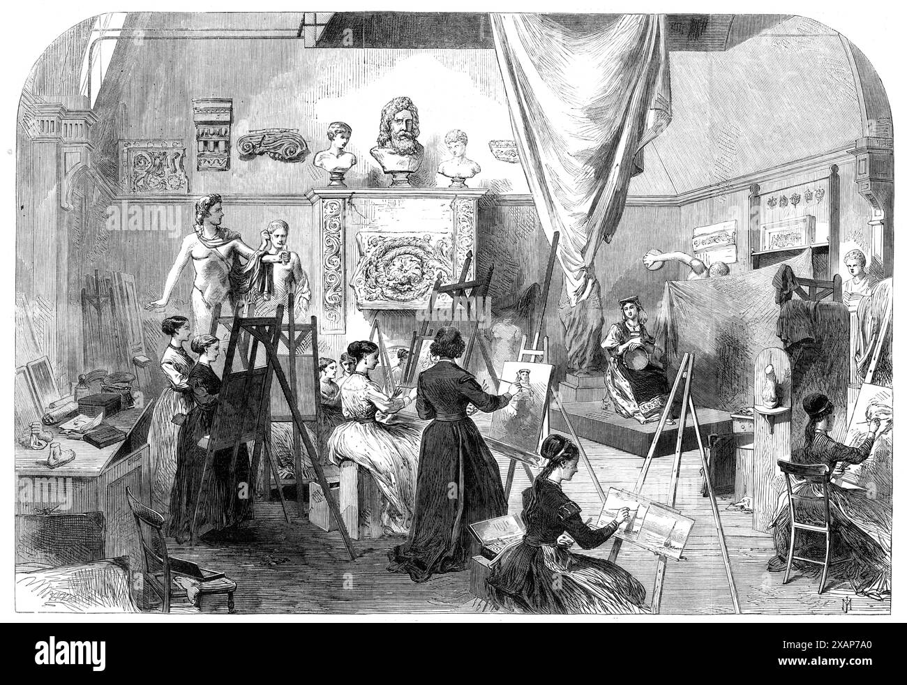 Life drawing class model Black and White Stock Photos & Images - Alamy