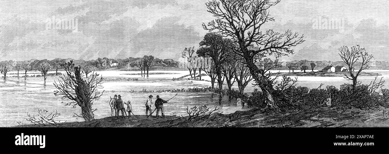 The Hunting Disaster in Yorkshire: general view of the Ure in flood ...