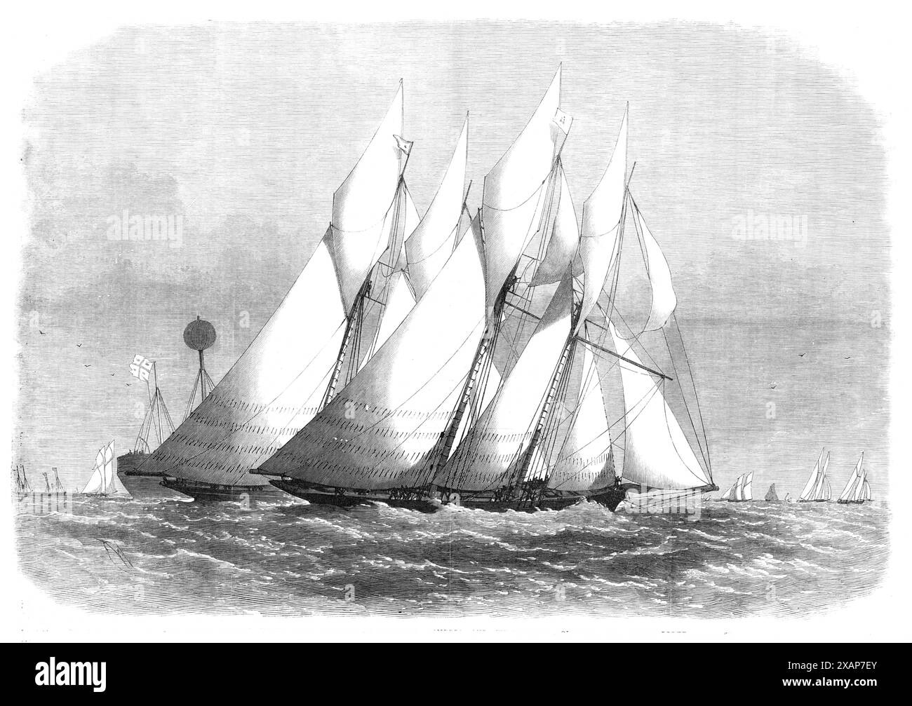 The Royal Thames Yacht Club schooner-match: the Cambria and Witchcraft ...
