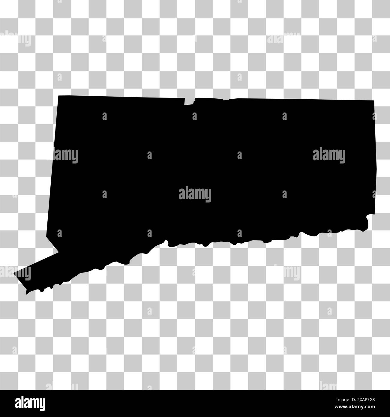 Connecticut map shape, united states of america. Flat concept icon ...