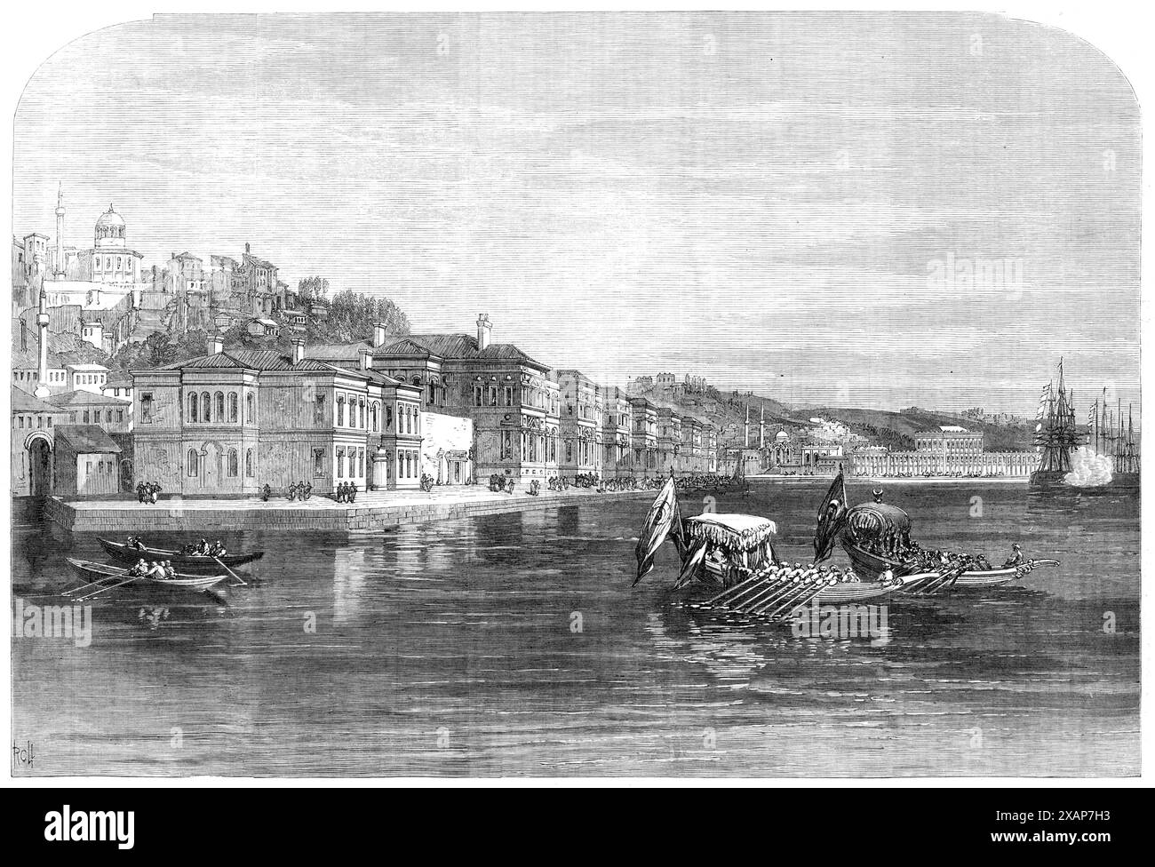 The Salih Bazaar Palace, Constantinople, lately occupied by the Prince ...