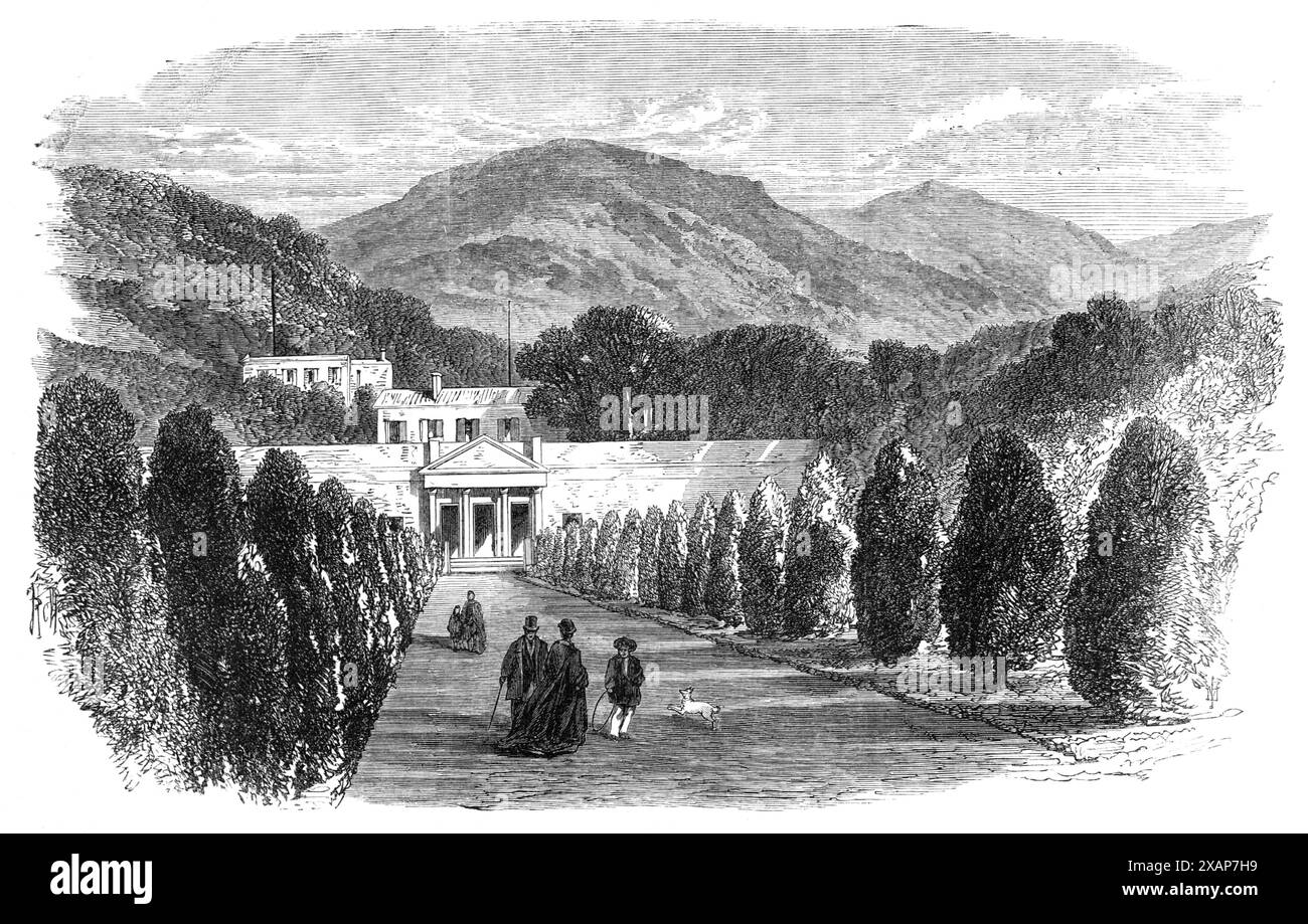 The Villa San Martino, Napoleon's house in the Isle of Elba, 1868 ...