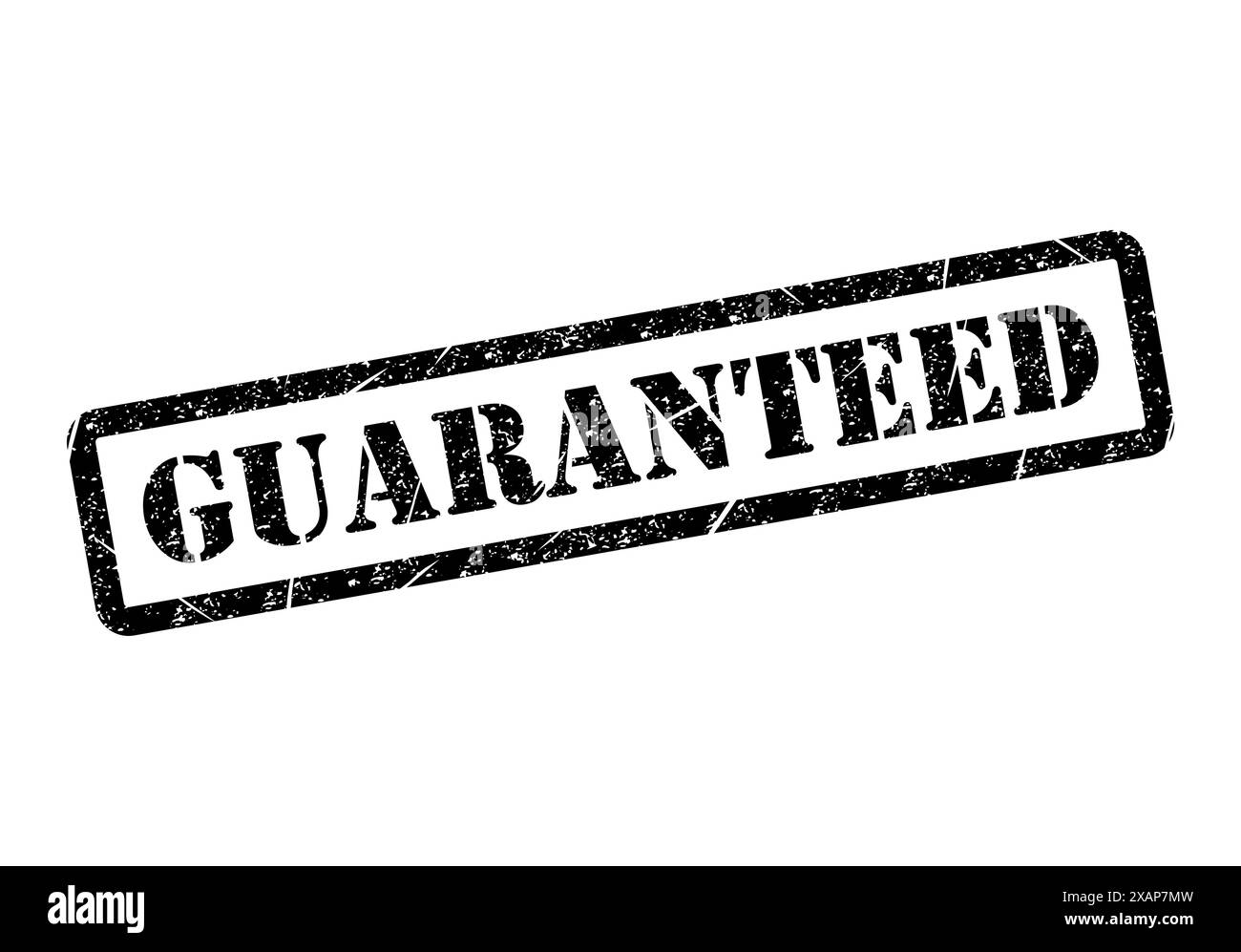 Guaranteed stamp symbol, label sticker sign button, text banner vector ...