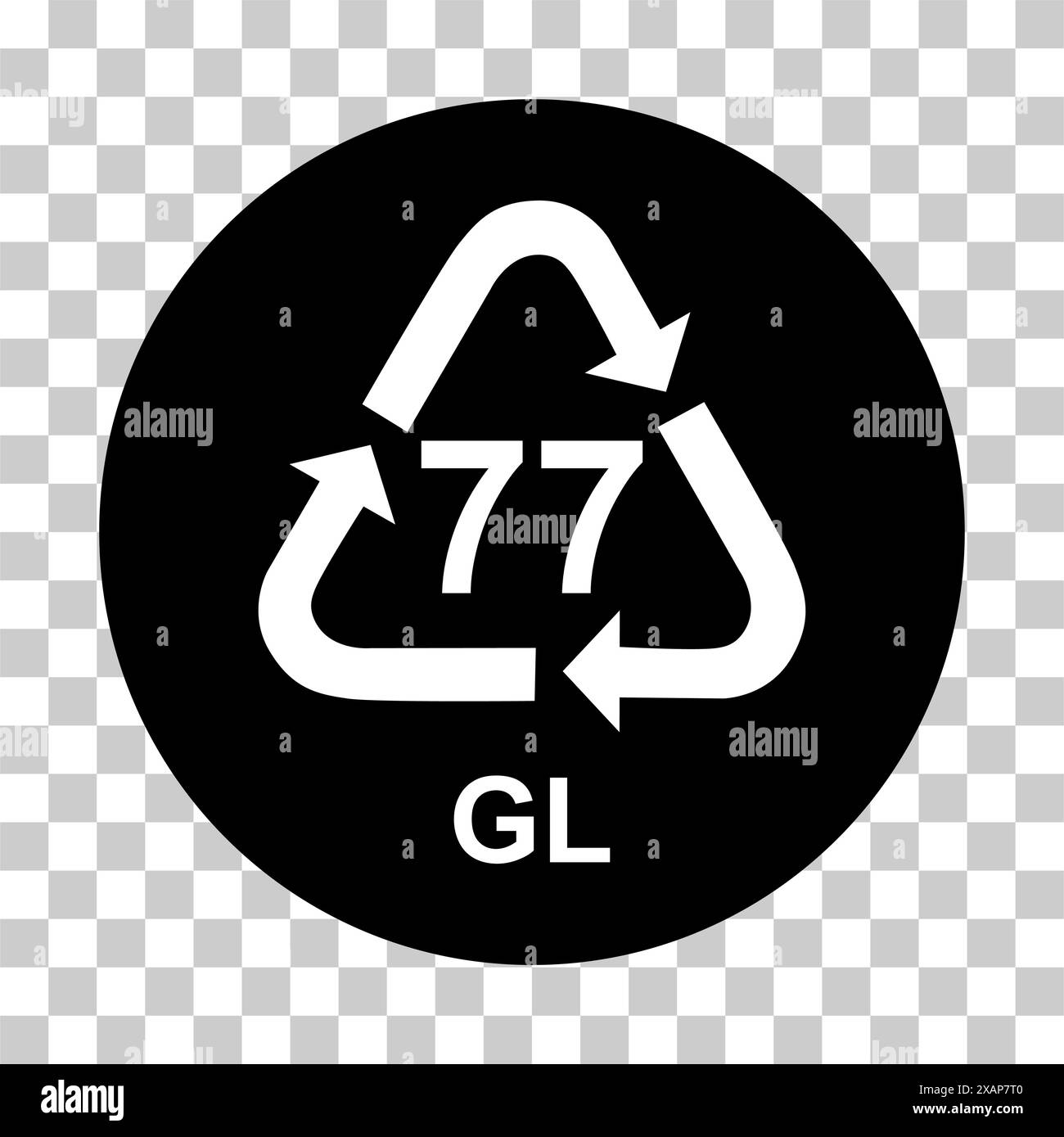 Glass symbol, ecology recycling sign isolated on white background ...