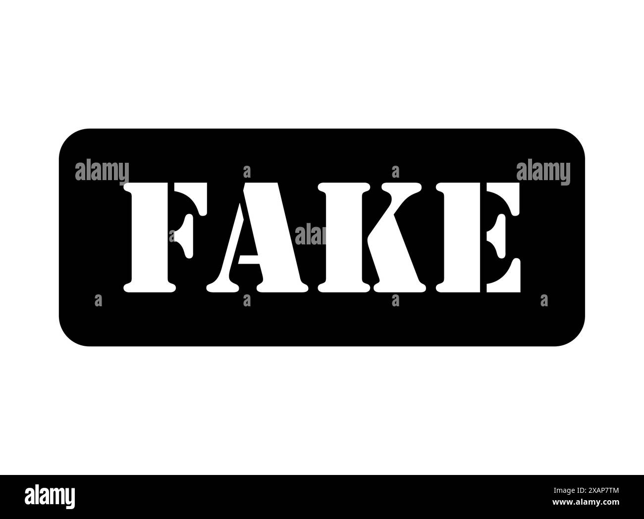 Fake stamp symbol, label sticker sign button, text banner vector ...