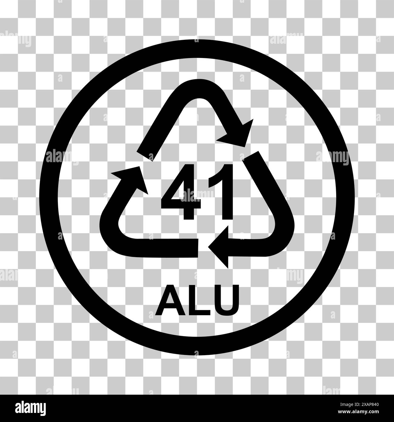 Metals symbol, ecology recycling sign isolated on white background ...