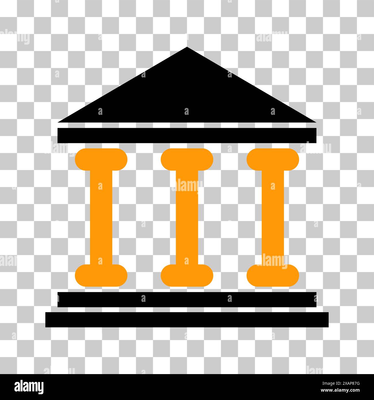 Building university architecture icon, museum roman symbol, flat design ...