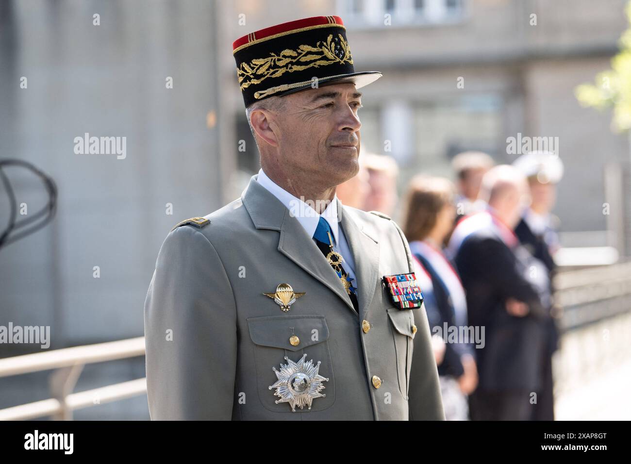 General Thierry BURKHARD, Chief of French army attend the Commemoration ...