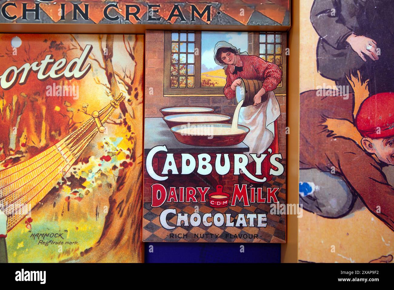 Vintage replica Cadbury's Advertising signs of their chocolate products ...
