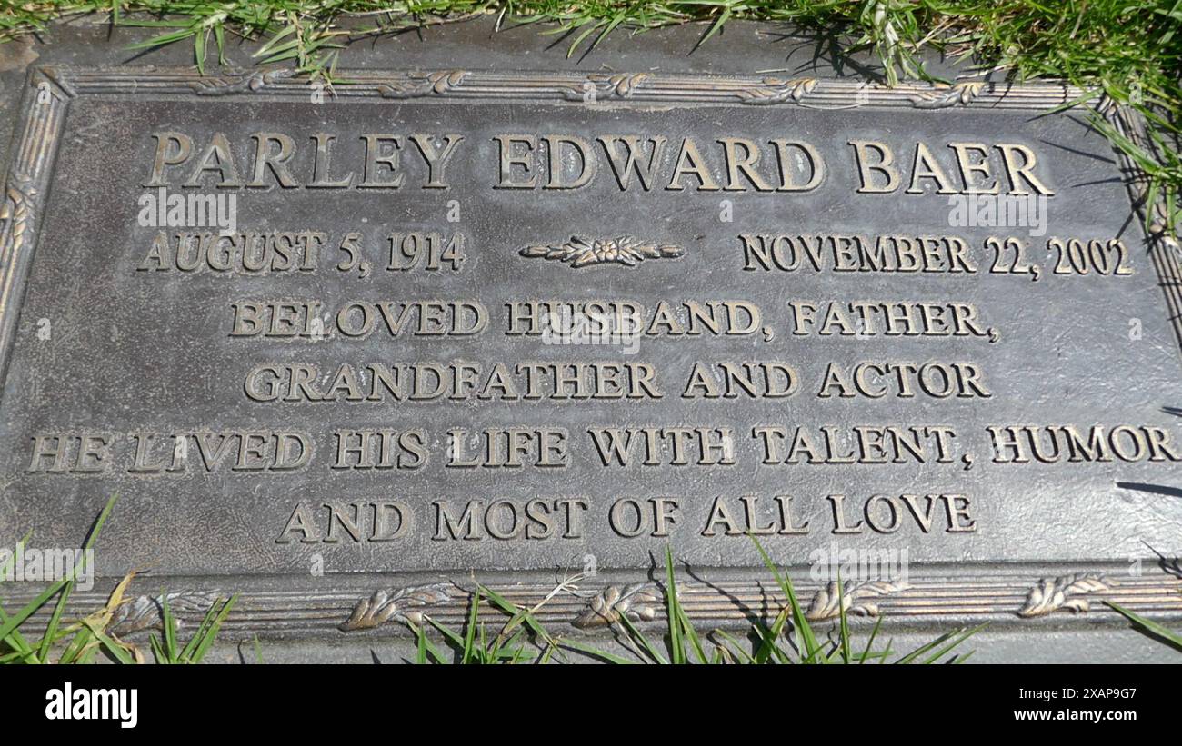 Los Angeles, California, USA 6th June 2024 Actor Parley Baer Grave in ...