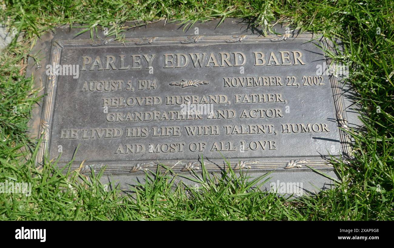 Los Angeles, California, USA 6th June 2024 Actor Parley Baer Grave in ...